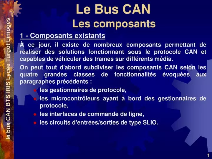 PPT - Les composants PowerPoint Presentation, free download - ID:1175065