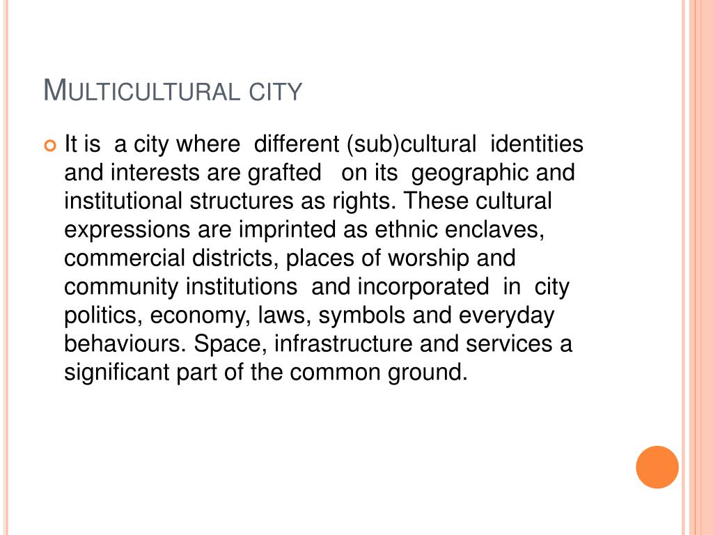 PPT - The city and integration of immigrants : Urban planning policies ...