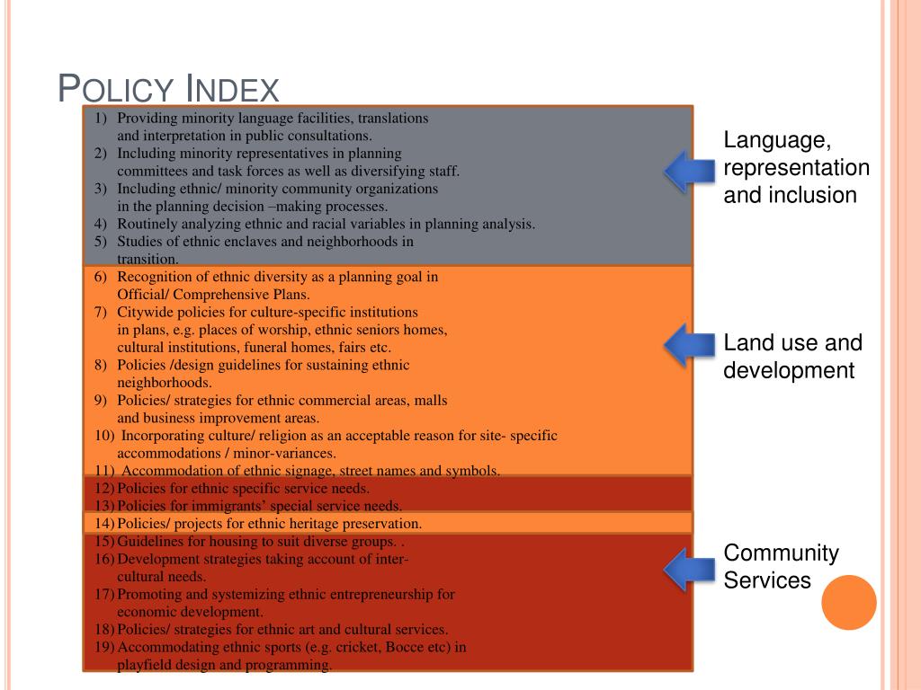 PPT - The city and integration of immigrants : Urban planning policies ...