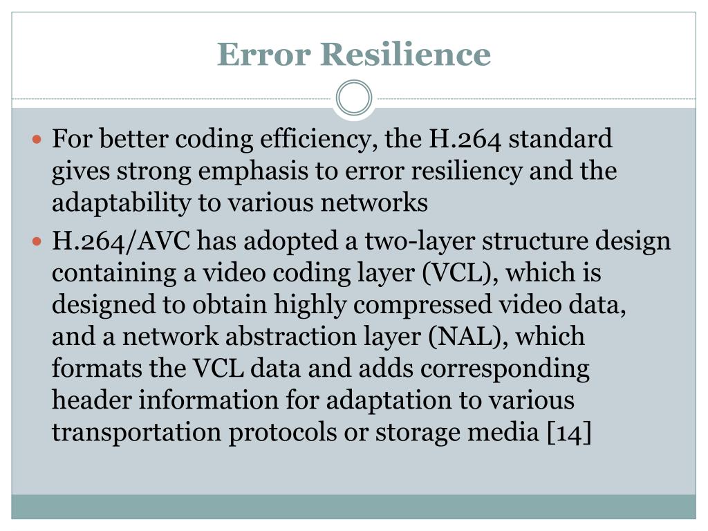 Ppt Error Concealment Techniques In H 264 Video Transmission Over Wireless Networks Powerpoint