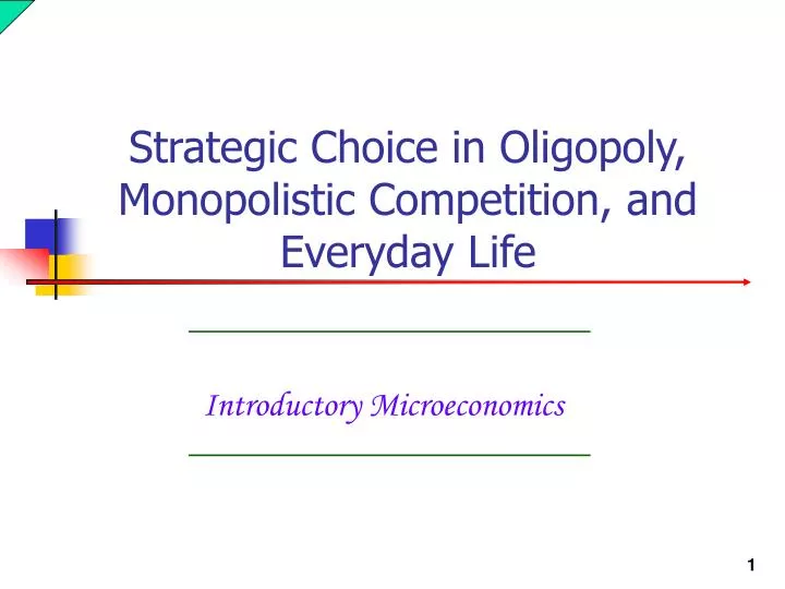 PPT - Introductory Microeconomics PowerPoint Presentation, free ...