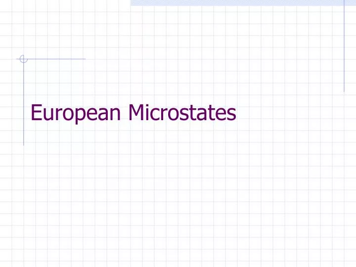 PPT - European Microstates PowerPoint Presentation, free download - ID ...