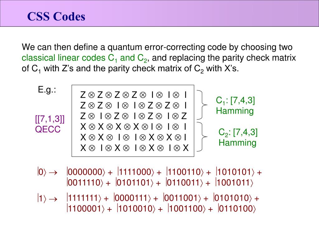 Ppt Quantum Error Correction And Fault Tolerance Powerpoint