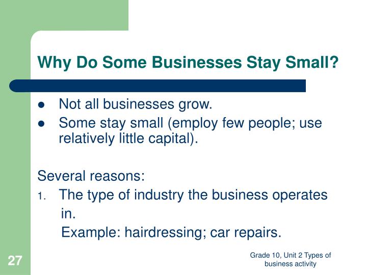 PPT - Read Ch 2. Types of Business Activity PowerPoint Presentation ...