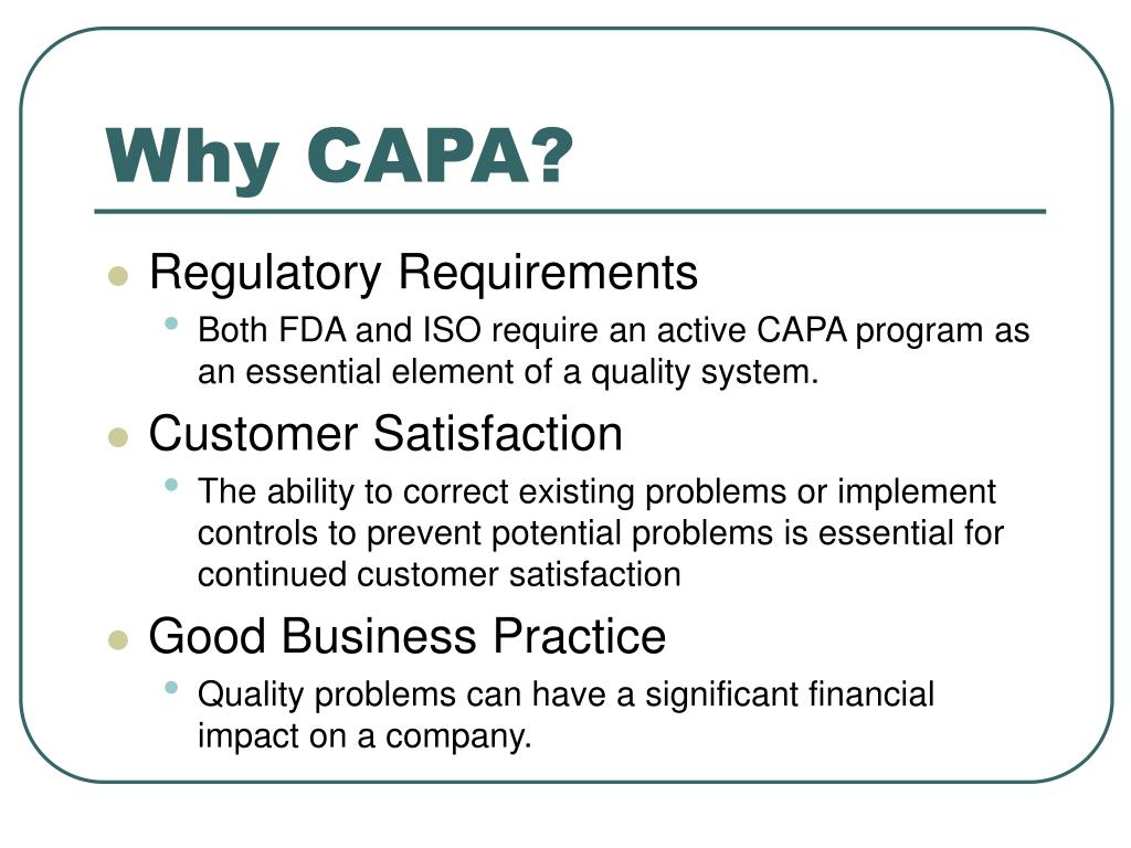 PPT - Corrective and Preventive Actions (CAPA) www.rmbimedical.com ... PPT - Corrective and Preventive Actions (CAPA) www.rmbimedical.com ...