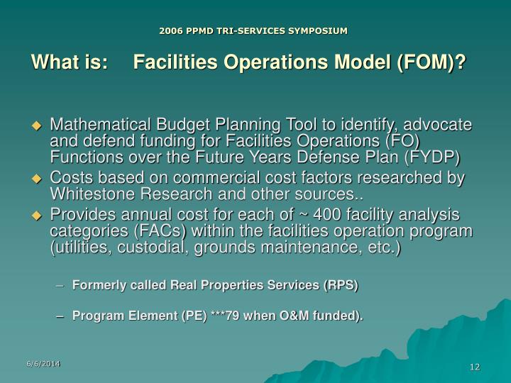 PPT - OSD FACILITIES BUDGETING MODELS PowerPoint Presentation - ID:1183042