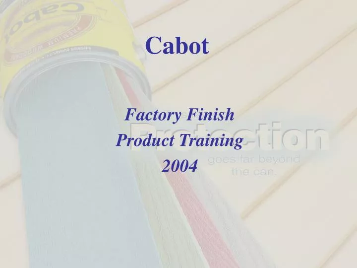 PPT - Cabot PowerPoint Presentation, free download - ID:1183330