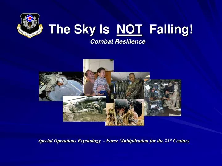 PPT - The Sky Is NOT Falling! Combat Resilience PowerPoint Presentation ...