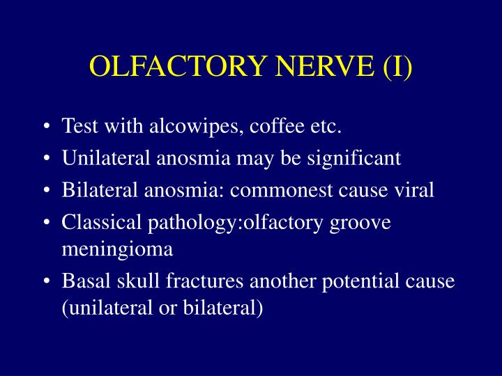 PPT - EXAMINATION OF THE CRANIAL NERVES PowerPoint Presentation - ID ...