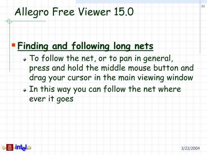 PPT - Allegro Free Viewer 15.0 PowerPoint Presentation - ID:1187644