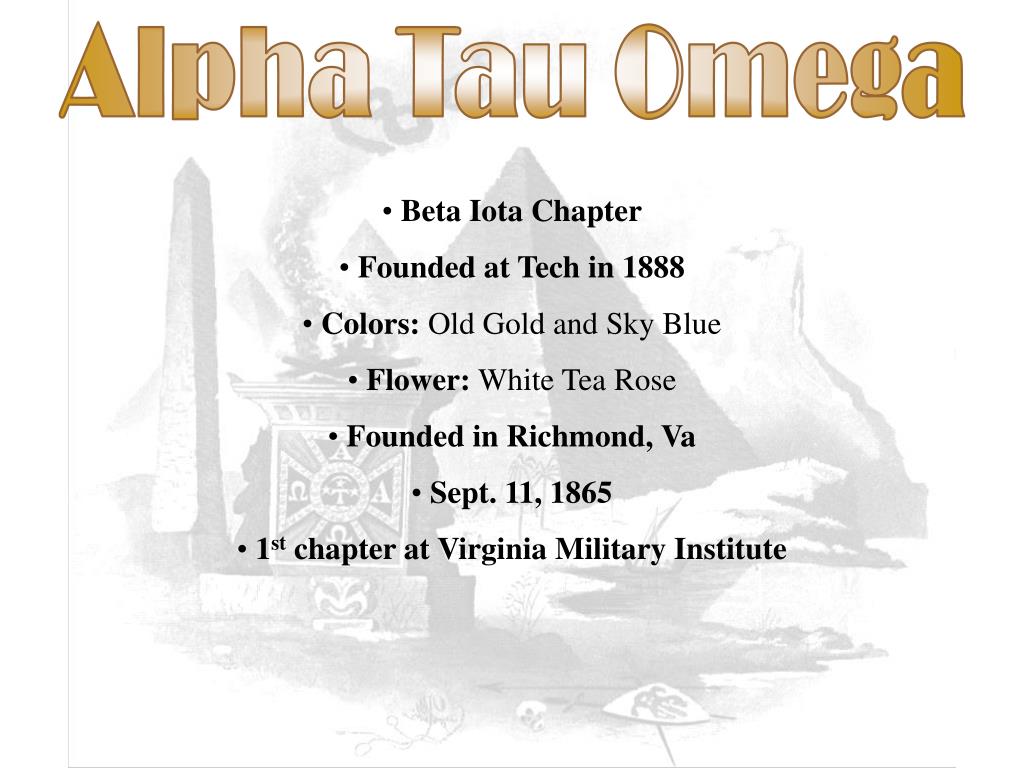 PPT - The Establishment of Fraternities at Georgia Tech PowerPoint ...