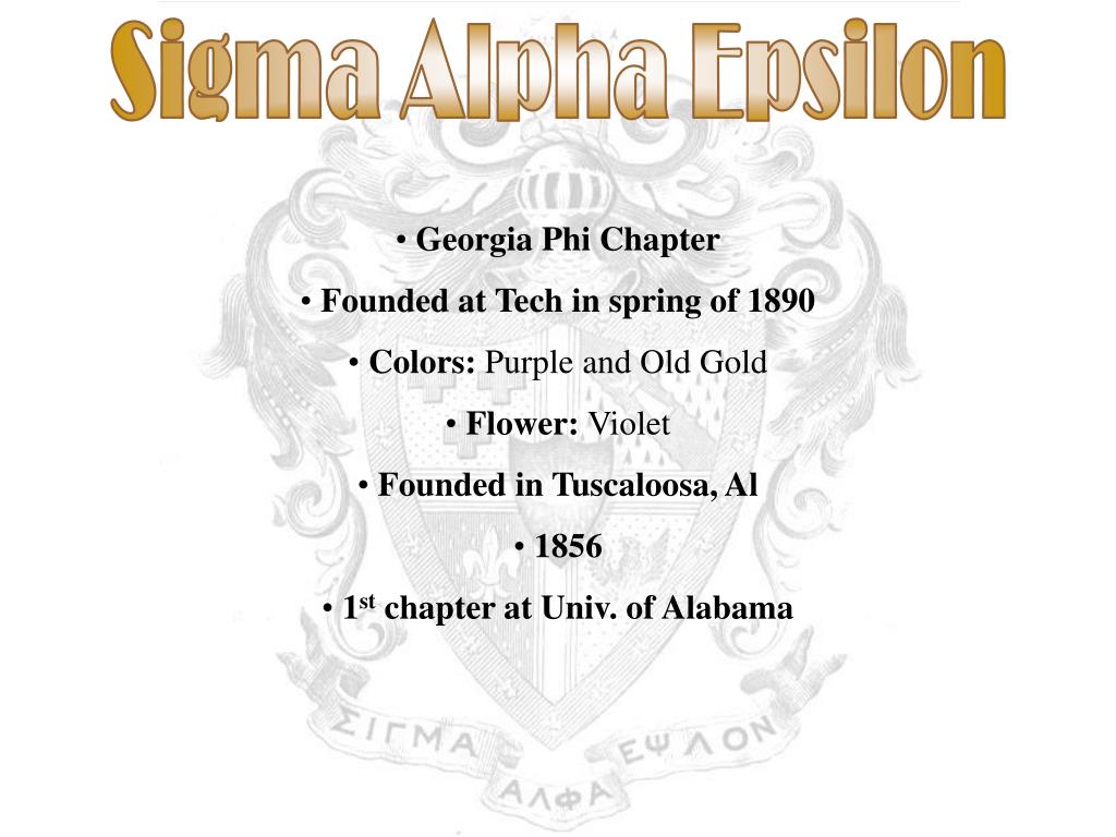 PPT - The Establishment of Fraternities at Georgia Tech PowerPoint ...