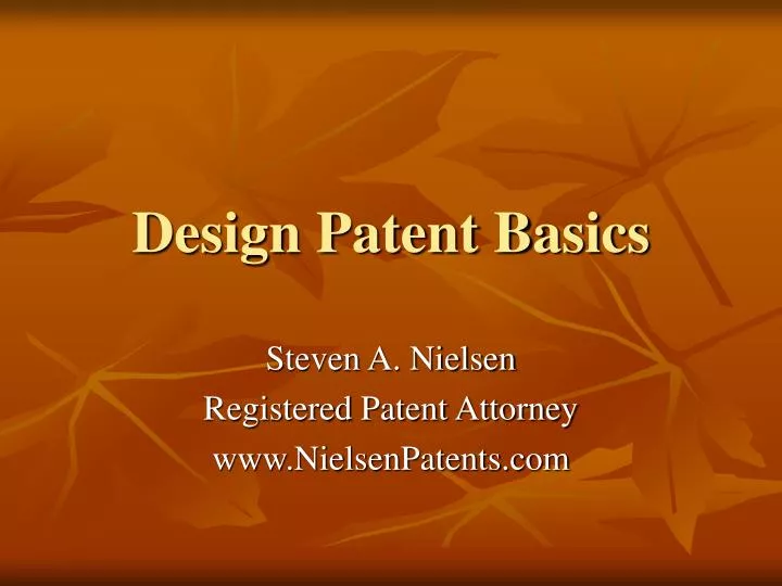 PPT - Design Patent Basics PowerPoint Presentation, free download - ID ...