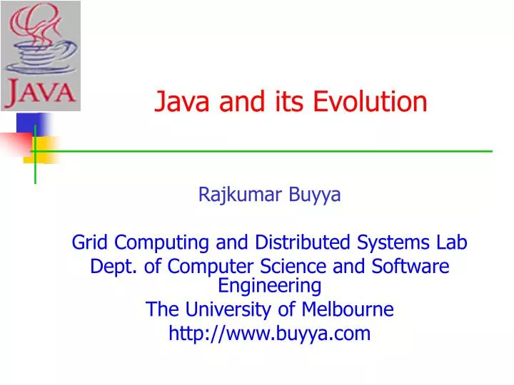 PPT - Java and its Evolution PowerPoint Presentation, free download ...