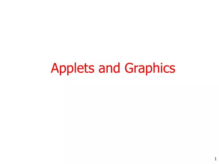PPT - Applets and Graphics PowerPoint Presentation, free download - ID ...