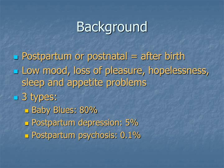 PPT - Postpartum Depression PowerPoint Presentation - ID:1191489