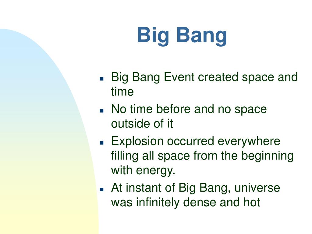 Ppt Origin Of Universe Big Bang Powerpoint Presentation Free