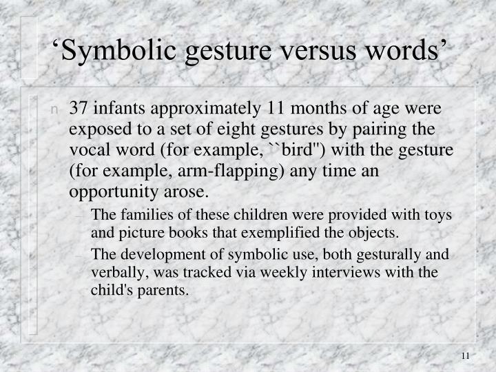 PPT - Infant conventional gestures PowerPoint Presentation - ID:1194328