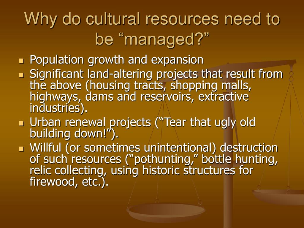 Ppt Cultural Resource Management Powerpoint Presentation Free