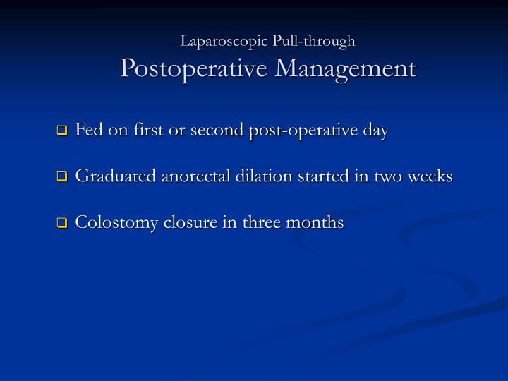 PPT - Laparoscopic Assisted Anorectal Pull-through PowerPoint ...