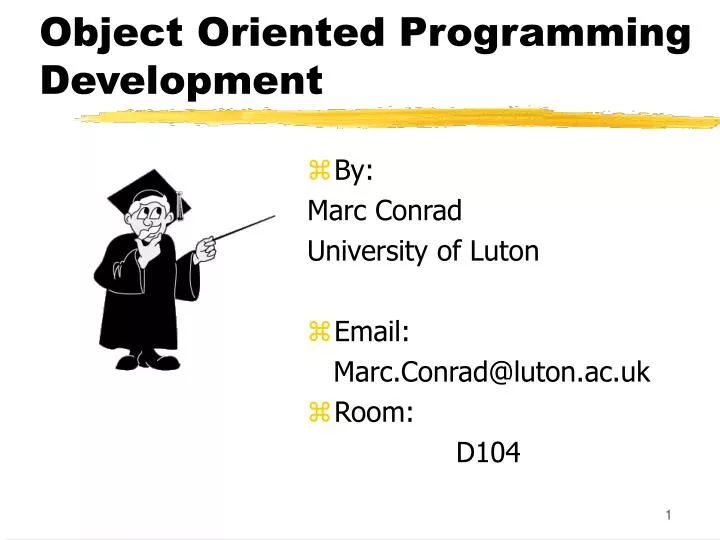 Ppt Object Oriented Programming Development Powerpoint Presentation 8197