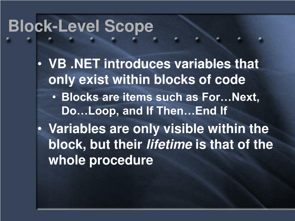 PPT - VB.NET PowerPoint Presentation, free download - ID:1198086