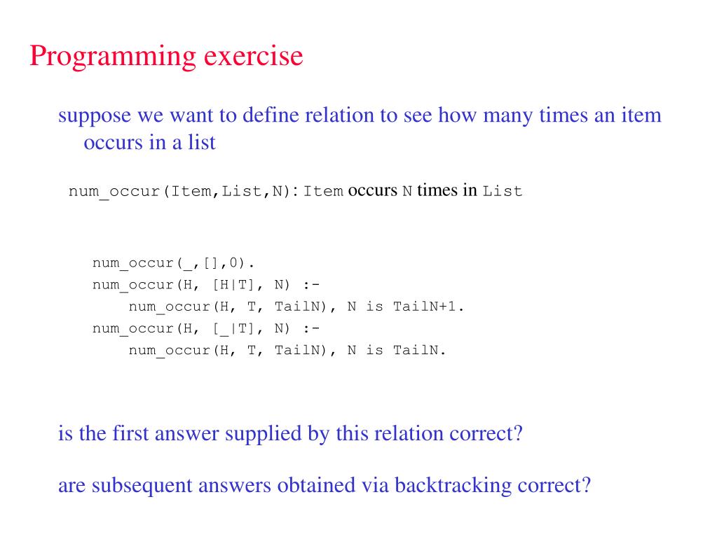 Ppt More Prolog Test Vs Find Built In Predicates List Operations Member Append Nth0
