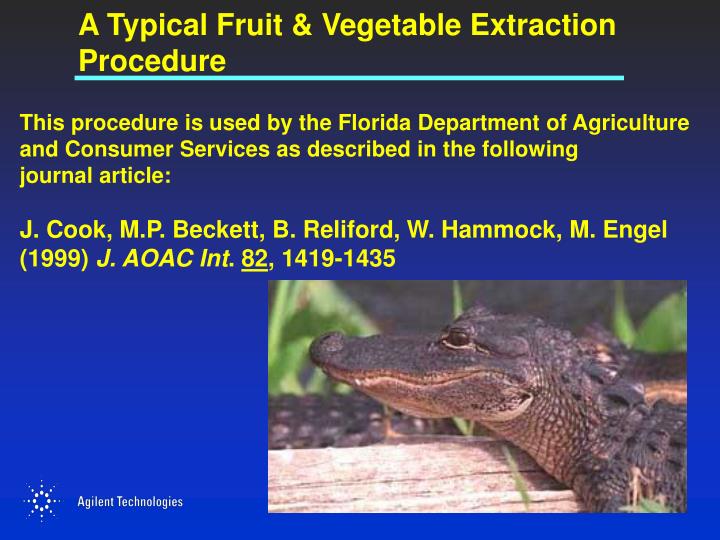 PPT - Developing a Pesticide Analysis Program to Meet International ...