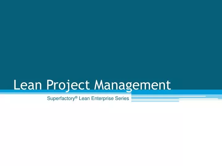 PPT - Lean Project Management PowerPoint Presentation, free download ...