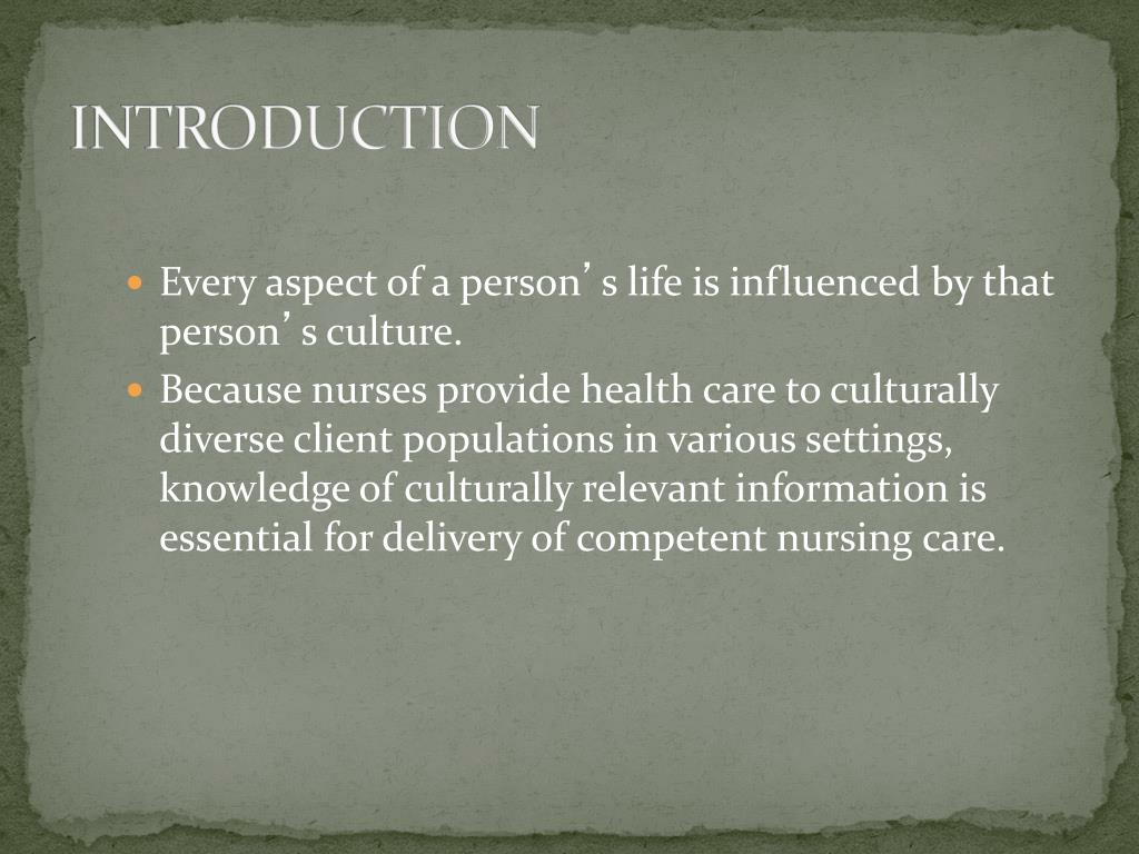 PPT - CULTURAL DIVERSITY AND NURSING PowerPoint Presentation, free ...