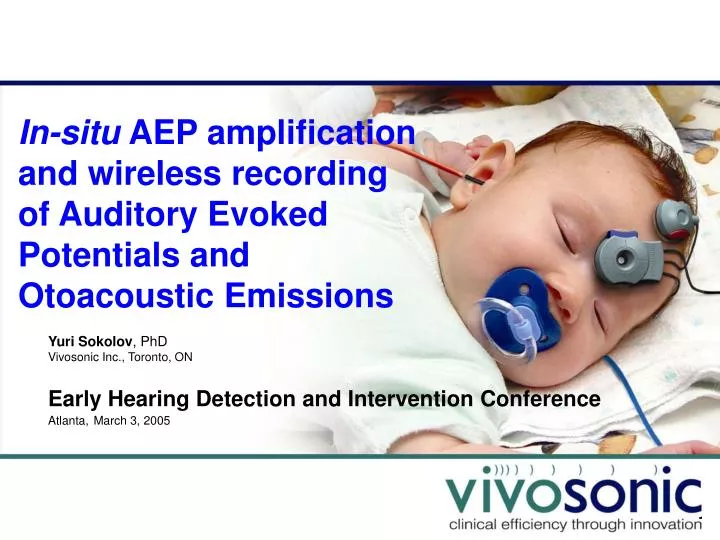 PPT - In-situ AEP amplification and wireless recording of Auditory ...