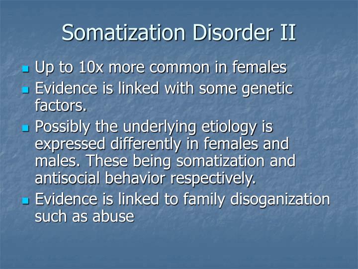 PPT - Somatoform and Dissociative Disorders PowerPoint Presentation ...