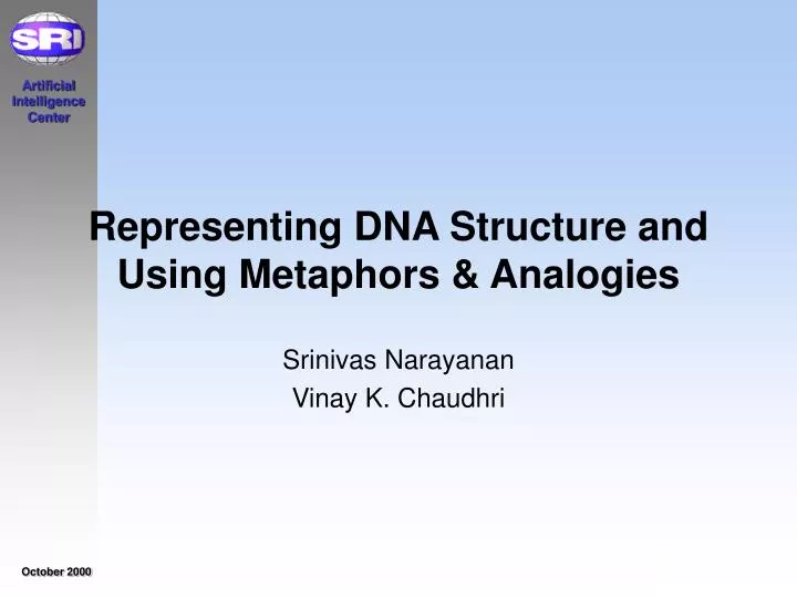 PPT - Representing DNA Structure and Using Metaphors & Analogies ...