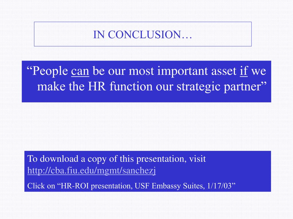 PPT - MEASURING HR STRATEGIC ALIGNMENT THROUGH THE HR SCORECARD Juan I ...