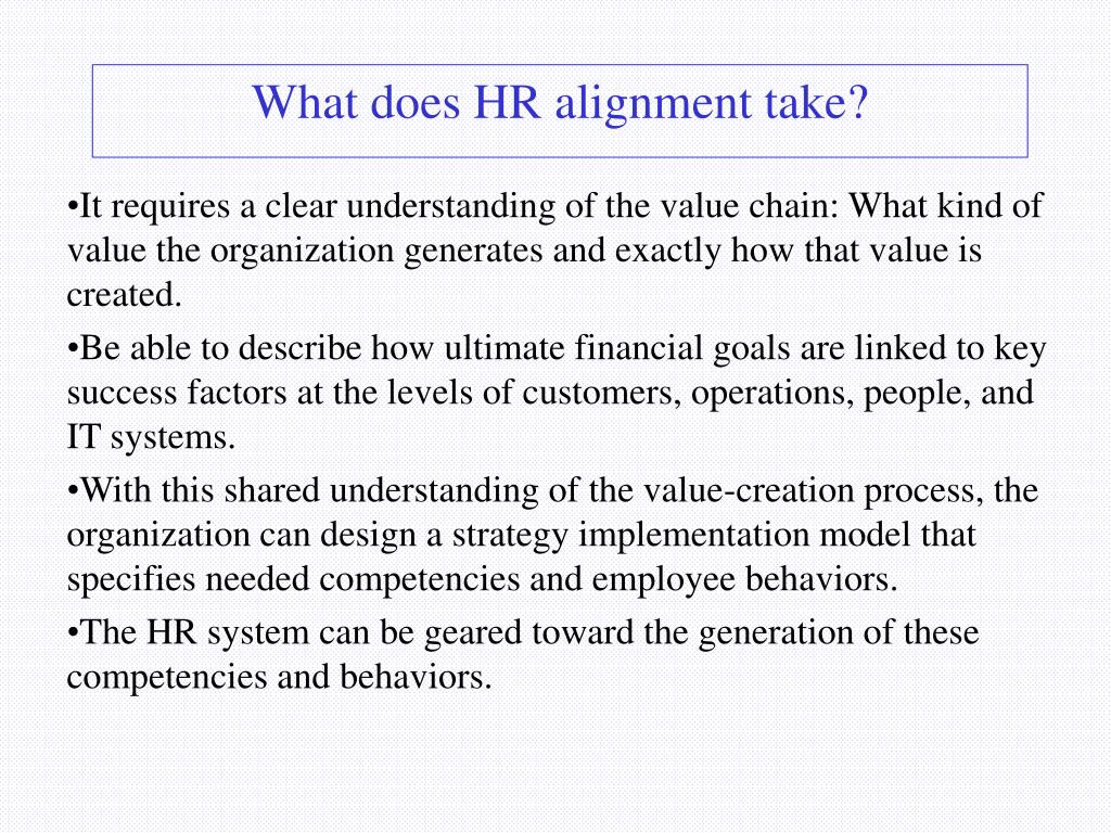 PPT - MEASURING HR STRATEGIC ALIGNMENT THROUGH THE HR SCORECARD Juan I ...