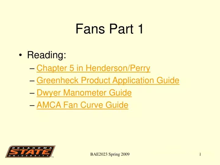 PPT - Fans Part 1 PowerPoint Presentation, free download - ID:1201641
