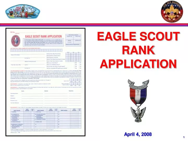 PPT - EAGLE SCOUT RANK APPLICATION PowerPoint Presentation, free ...