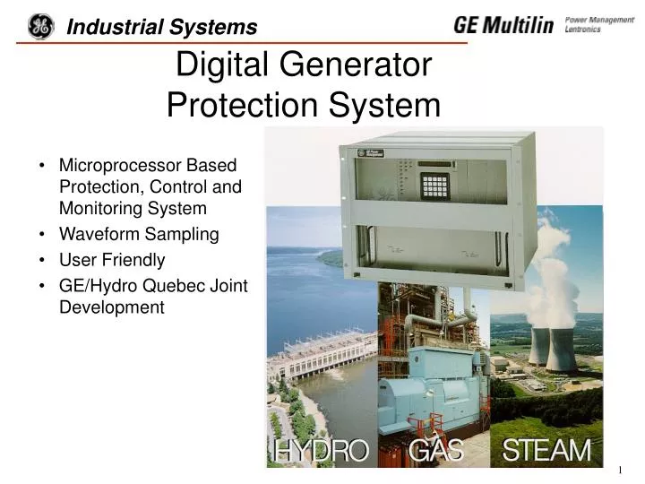 PPT - Digital Generator Protection System PowerPoint Presentation, free ...