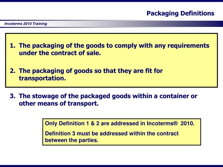 PPT - Incoterms 2010 PowerPoint Presentation - ID:1203600