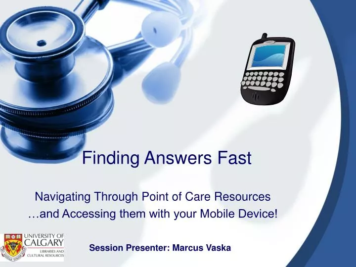 PPT - Finding Answers Fast PowerPoint Presentation, free download - ID ...