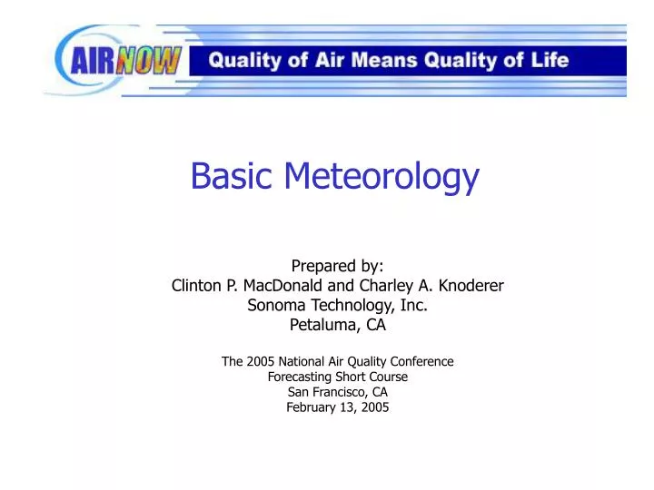 PPT - Basic Meteorology PowerPoint Presentation, free download - ID:1204156