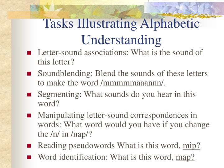 PPT - Alphabetic Principle PowerPoint Presentation - ID:1205467