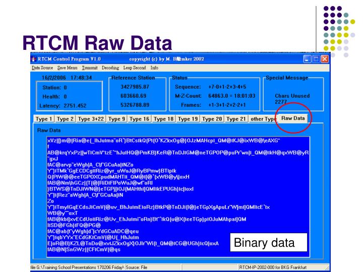 PPT - RTCM Data Format ( R adio T echnical C ommission for M aritime ...