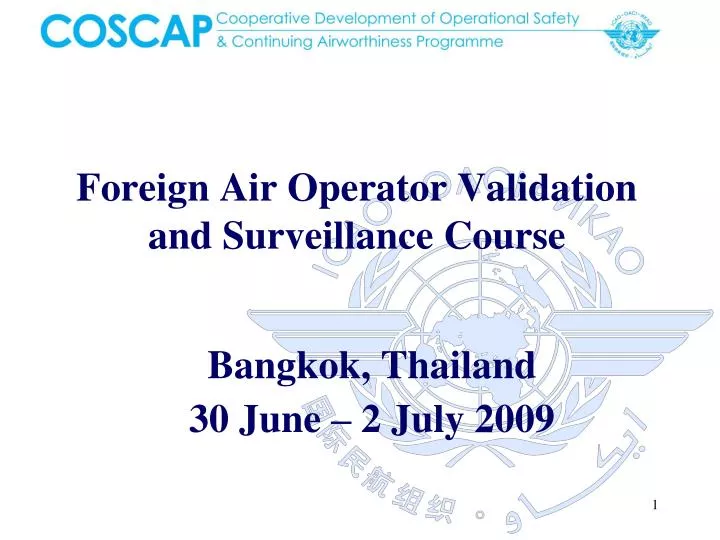 PPT - Foreign Air Operator Validation and Surveillance Course ...