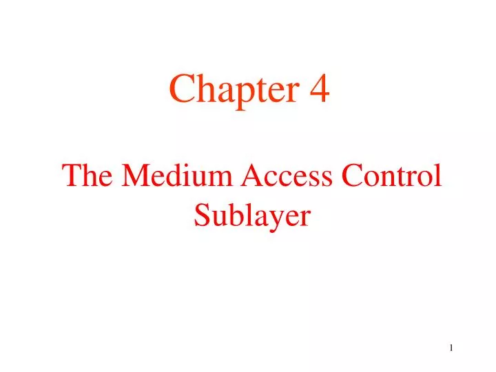 PPT - The Medium Access Control Sublayer PowerPoint Presentation, free ...