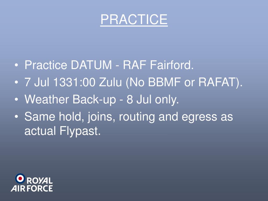 PPT - Royal Air Force 90 th Anniversary RIAT Colours Mass Flypast ...