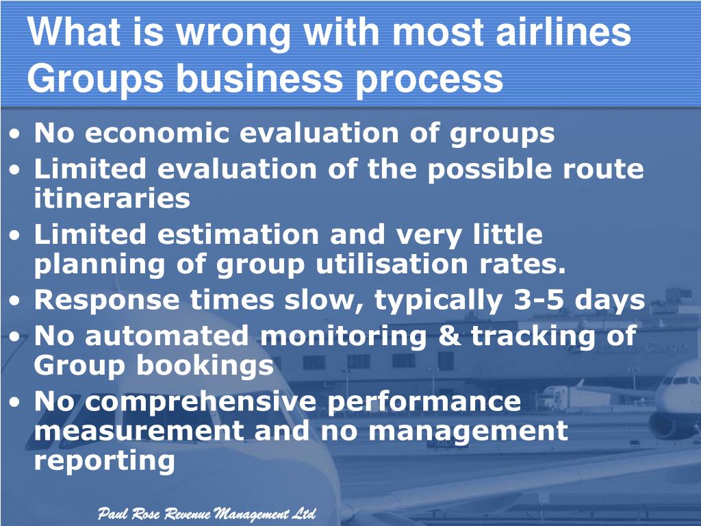 PPT - Revenue Management in the airline industry PowerPoint ...