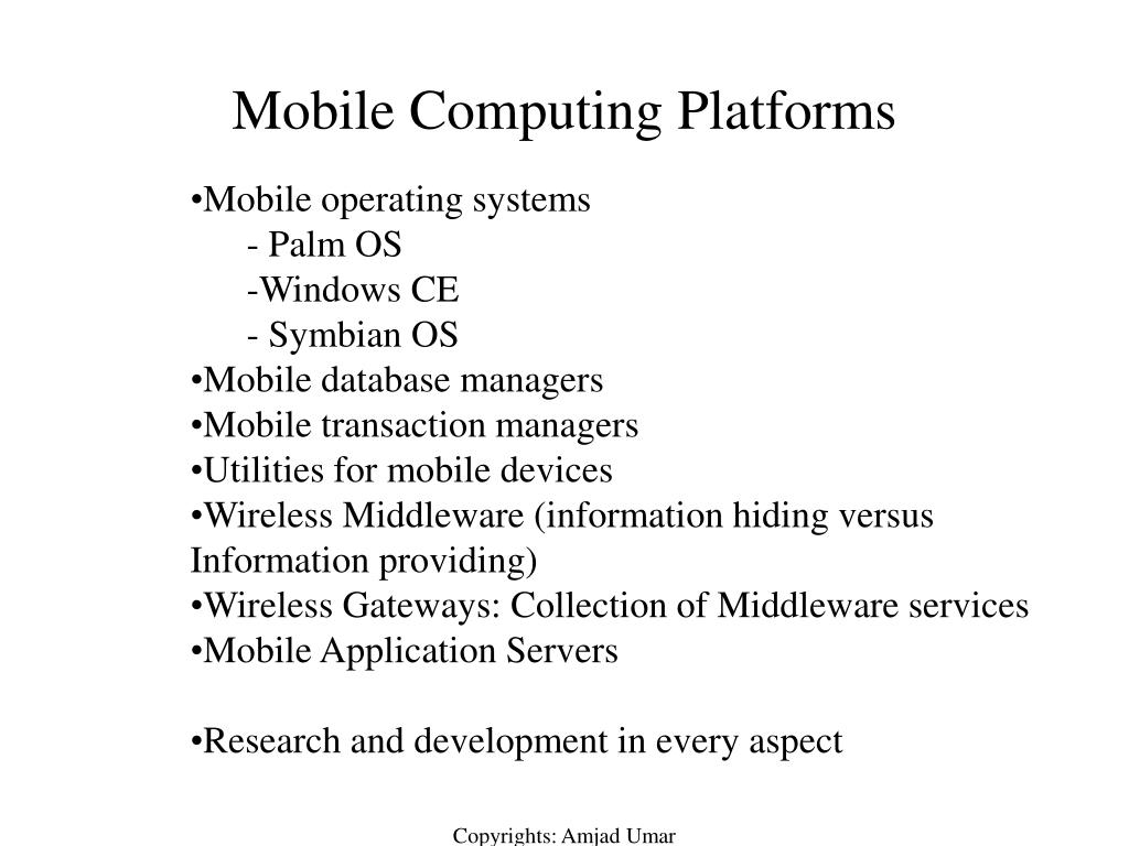 Ppt Mobile Computing And Wireless Communications Short Tutorial And