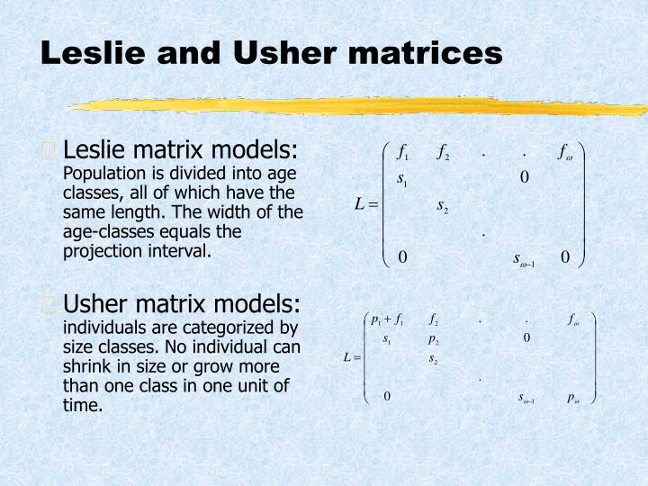 PPT - Introduction to Leslie Models PowerPoint Presentation - ID:1206693