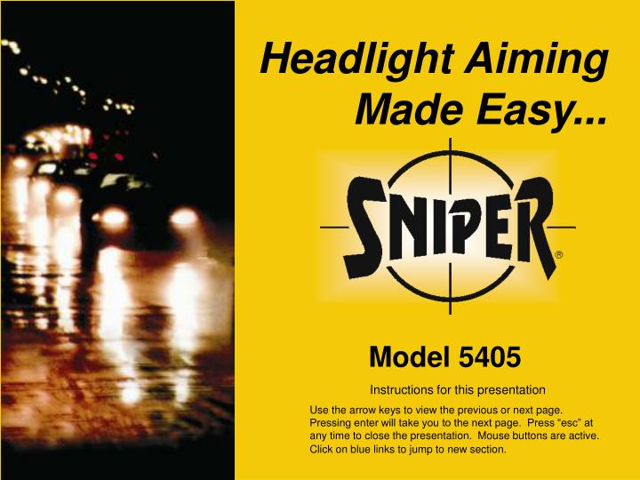 PPT - Optical headlight aimers from Lujan USA PowerPoint Presentation ...